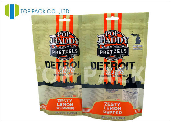 Reusable Ziplock Stand Up Pouches Clear Window Laminated Spice Packaging