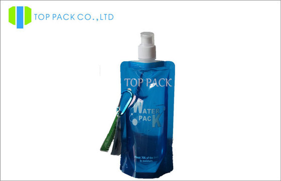 Gravure Printing Stand Up Pouches With Spout , Washing Liquid Packaging Bag