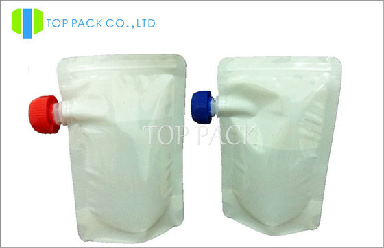 Plastic Stand Up Pouch With Spout , Berries Spouted Pouches Packaging