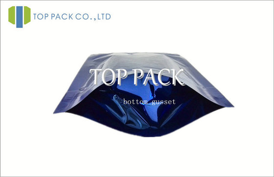 Customized Plain Stand Up Pouches , Aluminum Foil Bag With Tear Notch