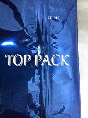 Customized Plain Stand Up Pouches , Aluminum Foil Bag With Tear Notch