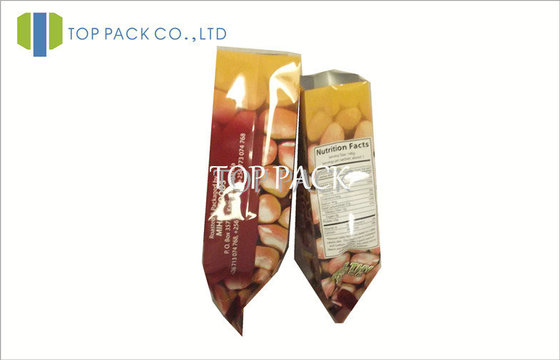 Plastic Side Gusseted Bags For Nuts Packaging , Moisture Proof Reclosable Gusset Pouch