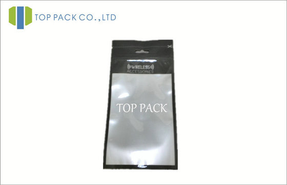 Three Side Seal Printed Laminated Pouches With Hang Hole Printed Food Bags
