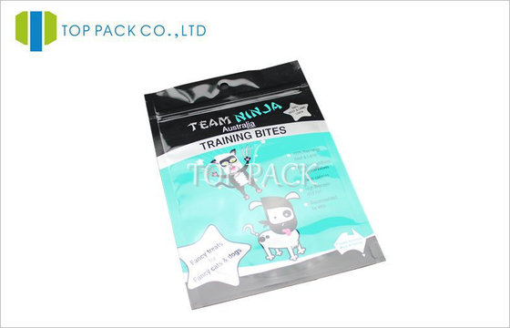Multilayer Pet Food Packaging For Adult Dog , Custom Logo Pink / Blue