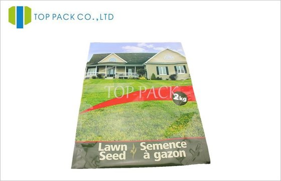 Bottom Gusset Foil Stand Up Pouches For Lawn Seed / Spice 2kg Heat Seal Foil Bag