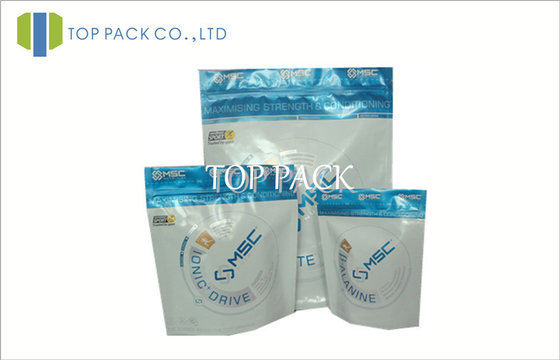 Small Foil Packaging Bags With Zipper For Food , Aluminum Foil Printed Bags