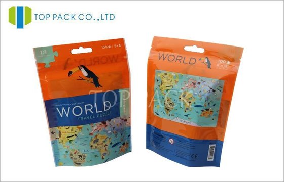 Printed Ziplock Stand Up Bags For Pet Food , Plastic Stand Up Zipper Pouch