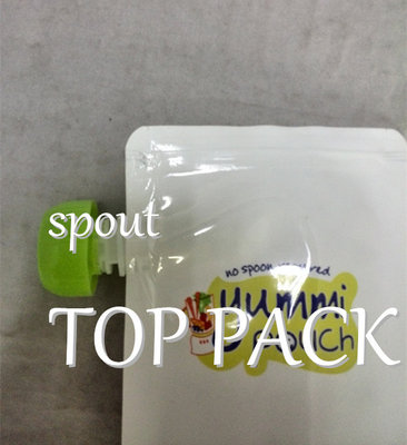 Printed Stand Up Pouch With Spout And Zipper For Oil / Milk , Spout Bags