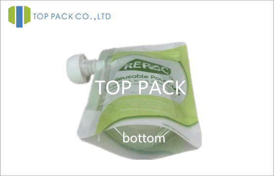 Ziplock Stand Up Pouch With Spout For Baby Food , Beverage Packaging 200ml