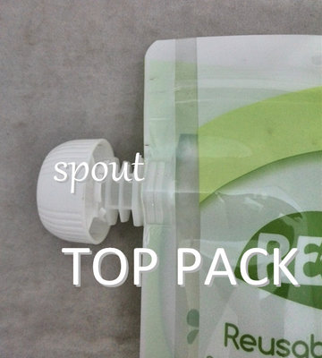 Ziplock Stand Up Pouch With Spout For Baby Food , Beverage Packaging 200ml