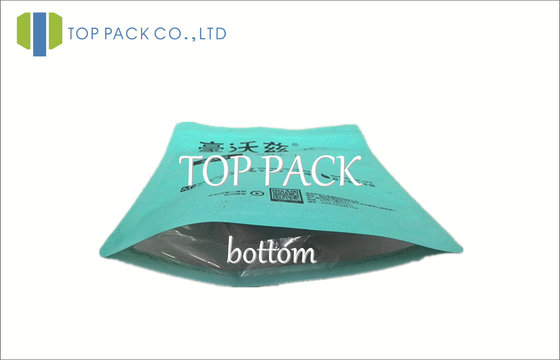 Small Plastic Zipper Pouch With Window For Socks Packaging MOPP VMPET PE