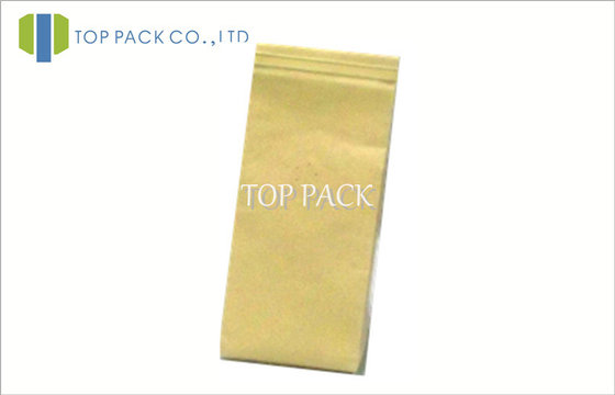 Sugar / Nuts Side Gusset Pouch Kraft Paper Stand Up Pouch With Side Gusset