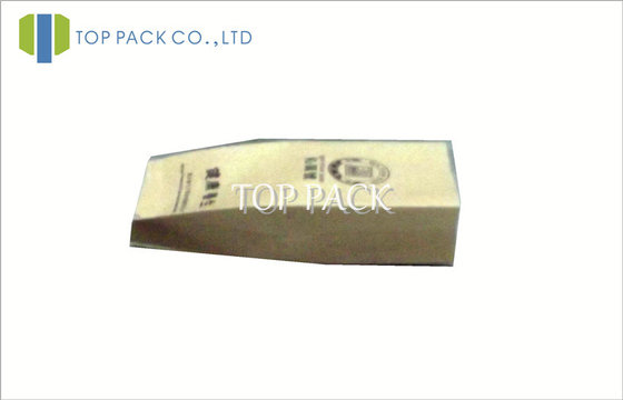 Kraft Paper Side Gusset Pouch For Dried Food / Dried Fruit , Custom Logo And Color