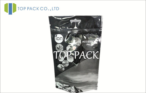 Custom Printed Stand Up Pouch Packaging With Zip Lock , Three Layer Laminated