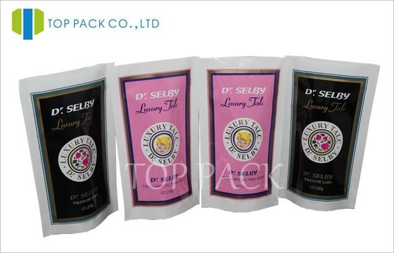 Baby Food Stand Up Pouches Black / Purple , Lamianted Food Pouch Packaging 500gram