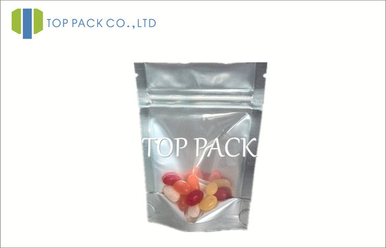 Zip Lock Printed Laminated Pouches , Empty Tea Bag Pouches OEM Custom