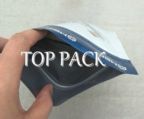Resealable Aluminum Foil Ziplock Stand Up Bags For Food Packaging