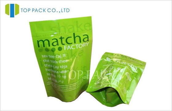 Tea Ziplock Stand Up Pouches Packaging