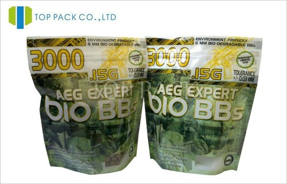 Laminated Resealable Stand Up Pouch Packaging With Zipper And Printed