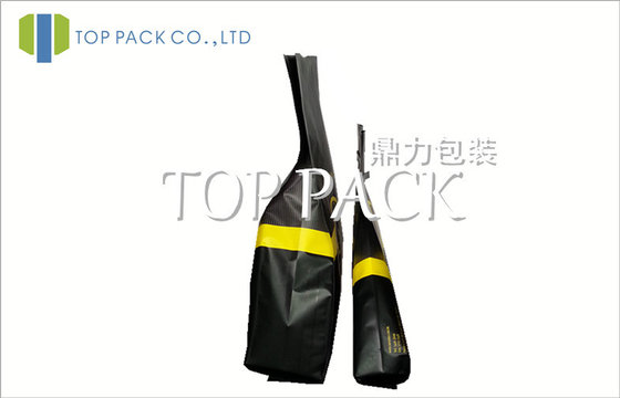 Matt Quad Seal Printed Coffee Bags With Tin tie , Multilayer Laminated