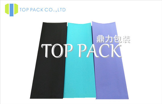 Multilayer Laminated Custom Coffee Bags Packaging , Purple / Black Foil lined
