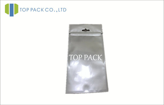 Three Side Seal Printed Laminated Pouches With Hang Hole Printed Food Bags