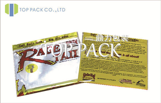 Custom Fishing Food Bag For Fishing Lure , Fishing Bait Packaging Bags