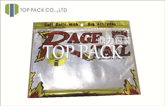 Custom Fishing Food Bag For Fishing Lure , Fishing Bait Packaging Bags