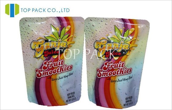 Fruit Juice Stand Up Pouches With Spout Top 12oz QS And SGS Approved