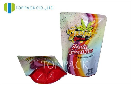 Fruit Juice Stand Up Pouches With Spout Top 12oz QS And SGS Approved