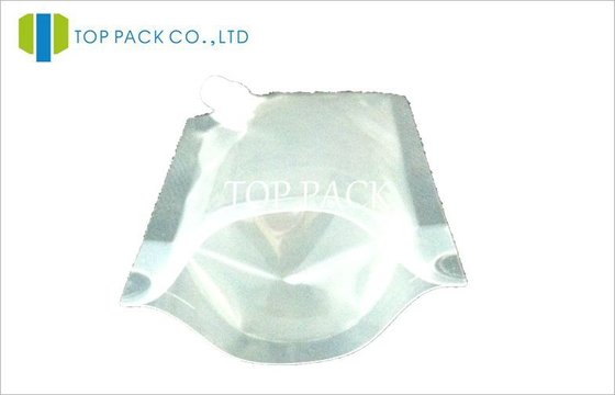 Plain Stand Up Pouch With Spout , 150ml Liquid Pouch Packaging With Nozzle