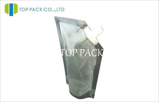 Plain Stand Up Pouch With Spout , 150ml Liquid Pouch Packaging With Nozzle