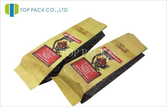 Matte Printed Coffee Bags , Heat seal Customized 1 lb Coffee Bags