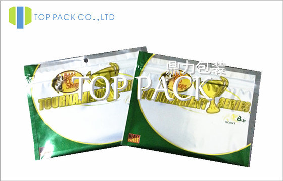 Heat Seal Aluminum Foil Bag For Fishing Lure With Ziplock And Window