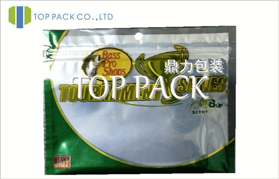 Heat Seal Aluminum Foil Bag For Fishing Lure With Ziplock And Window