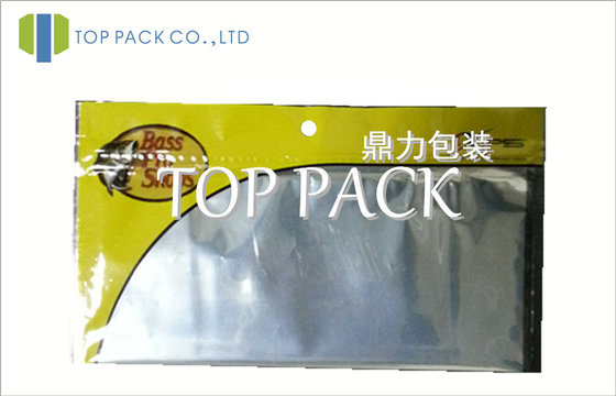 Gravure Printing Zipper Plastic Ziplock Bags , Printed Aluminum Foil Fish Bait Bag