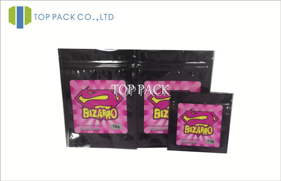 Laminated Printed Herbal Incense Packaging Bags For Spice / Tobacco