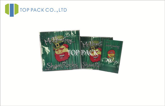 Green Small Herbal Incense Bags For Shamrocks , 3g 10g Moisture Proof
