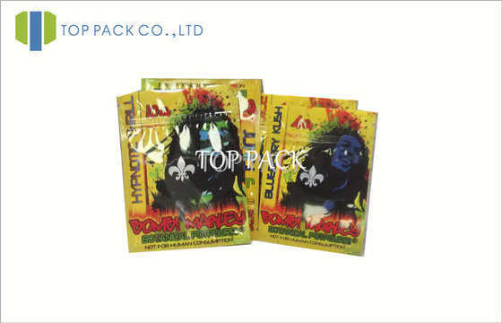 Resealable Ziplock Herbal Incense Bag With 3 Layer 4g 10g Bomb Markey