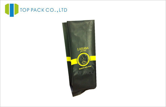 Matte Printed Side Gusset Coffee Packaging Bags For 250g / 500g / 1000g