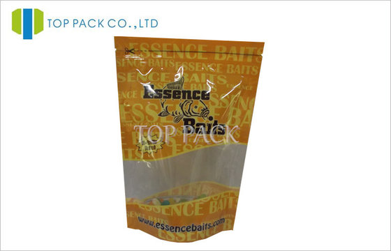 Bottom Gusset Plastic Stand Up Pouch Bags With Window and Food Grade