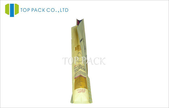 Box Bottom Stand Up Pouch Packaging With Zipper For Pet Food Packaging