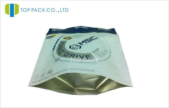 Aluminum Foil Plastic Ziplock Stand Up Pouches Custom Printed For Food Packaging