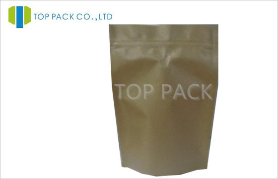 Laminated Foil Customized resealable kraft paper bags 14C With Printing