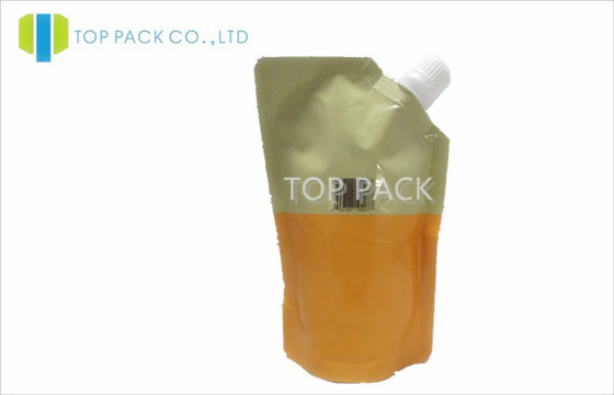 PET / AL / PE Stand Up Pouch With Spout For Liquid Soap , Customized Printing