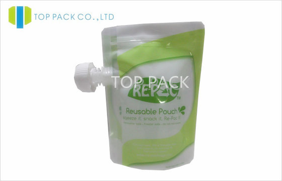 Recycled Stand Up Pouch With Spout Customized Printing For Baby Liquid Soap