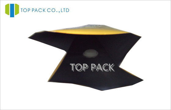16oz Side Gusset Aluminum Foil Pouches With Valve For Coffee Packaging