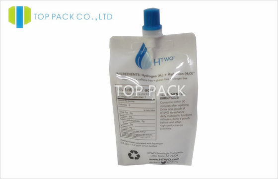 Print Foil 500ml Stand Up fruit juice pouches With Spout For Beverage