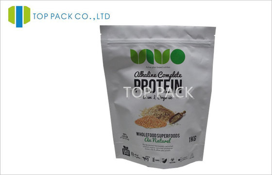 1kg PET Stand Up Pouch Packaging Zipper For Pet Food Packaging