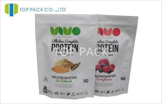 1kg PET Stand Up Pouch Packaging Zipper For Pet Food Packaging